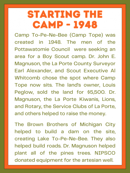 Camp ToPeNeBee - La Porte County Historical Society Museum